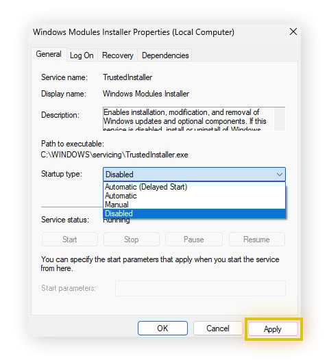 Fix Windows Modules Installer Worker High CPU Usage